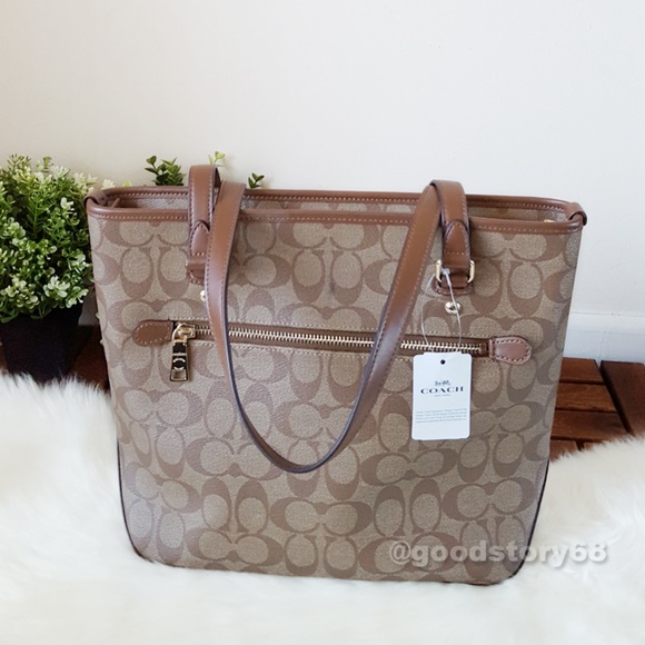 Coach | Bags | Coach Signature Drawstring Carryall Nwt | Poshmark